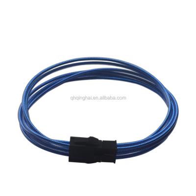 China Cable de extensión envuelto 24pin ATX 4 + algodón ordinario Mesh Extension Cord del cable de extensión de la fuente de alimentación de 4pin 6+2pin 6P en venta