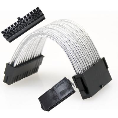 China 24pin de kabel van de voedinguitbreiding verbindt plastic shell zwarte Te koop
