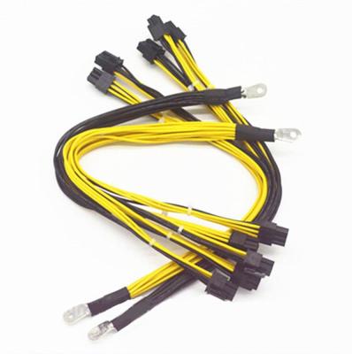 China PSU-Kabel 5 PCs 6 Pin Connectors-van de de Voedinguitbreiding van de voedingkabel de kabel 18AWG 41*0.16TS Te koop