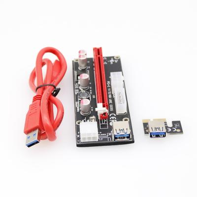 China Dreef de stootbord009s pci-e Uitdrukkelijke Kabel 1X AAN 16X-Grafiekuitbreiding Kaart 60cm USB 3,0 van de Stootbordadapter Kabel aan Te koop