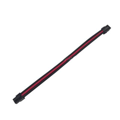 China 6 cabo de extensão Sleeved vermelho do preto do Pin PCI-E GPU à venda