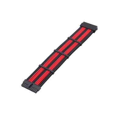 Chine Le mâle tressé gainant de bloc alim. de câble de Wholesale18AWG au câble d'extension femelle black&red à vendre