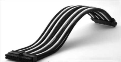 Chine L'extension d'alimentation d'énergie d'ATX câblent la carte mère 24 Pin Female To Male a gainé le blanc de noir d'extension de câble de bloc alim. à vendre
