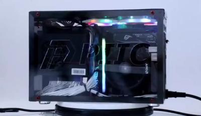 China Turm-Tischplattenspiel PC Computer-Kasten-Aluminiumspielcomputer Spiel-Maschinen-Kasten-Computer-Fahrgestelle der hohen Qualität voller mittlerer zu verkaufen