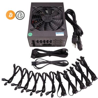 China Volle modulare P.S. 1800w Stromversorgung 110v -240v der Fabrik-ATX 90 Plus-Gold für Maschine 6GPU zu verkaufen