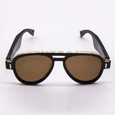China Óculos de sol espertos dos vidros espertos da música Grampo amarelo sem fio de Bass Music Rechargeable Exercise Glasses à venda