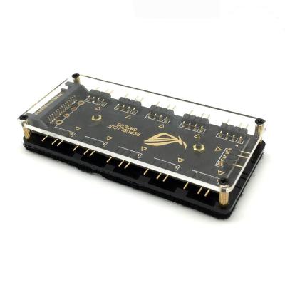 China AURA 5V3P Motherboard steuert eine kleine Nabe, die magisches synchrones Licht RGB mit Sangria-Licht ROHS 2-4 FCC-Cer auf Lager blenden zu verkaufen