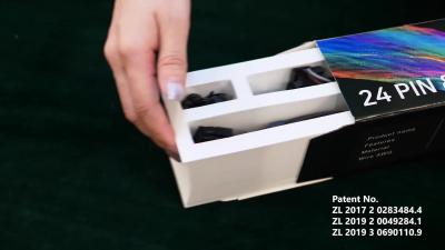 China Neonlicht für Erweiterungs-Kabel-asynchrones einzelnes Scheinwerfer RGB 5V 24pin des Computer-Spiel-P.S. Verlängerungskabel abgestreift zu verkaufen