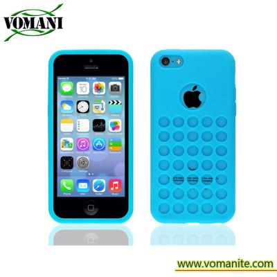 中国 iphone5C の裏表紙、携帯電話の付属品のための把握設計のシリコーンの箱 販売のため