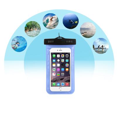 中国 OEM はポリ塩化ビニールの Samsung の Iphone 5se のための防水電話袋の袋カバー場合をカスタマイズしました 販売のため