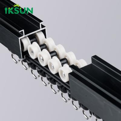 Cina Manufacturer Aluminium Classic Design Curtain Track Ceiling Mounted Curtain Rail Window Decoration in vendita