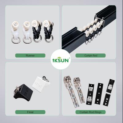 Cina Modern Aluminium Excellent Texture Curtain Track Customize Curtain Rail For Home in vendita