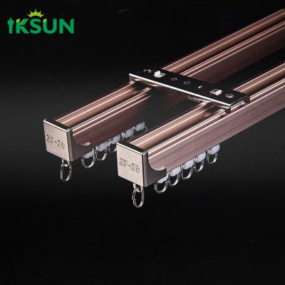 Cina Contemporary Aluminium Matte Texture Curtain Track Luxury Design Curtain Rail For Hotel in vendita