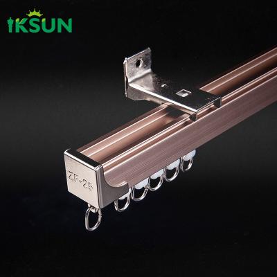 Cina Electrophoresis Concave Design Curtain Track Double Curtain Rail con Nano Mute Companion in vendita