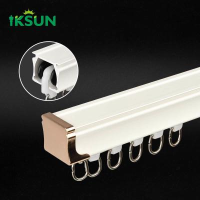 Cina High Quality Aluminum Curtain Track Durable Curtain Rail Window Treatment For Home Decoration in vendita