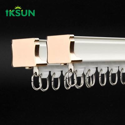 Cina Wholesale Aluminum Curtain Rail Top Mounted Single Curtain Track For Home Decor in vendita