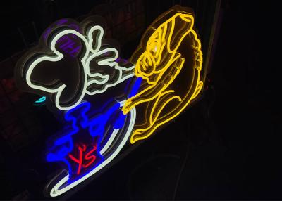 Chine Panneau lighing au néon fait main de tube d'enseignes au néon faits sur commande Snoopy de chien à vendre