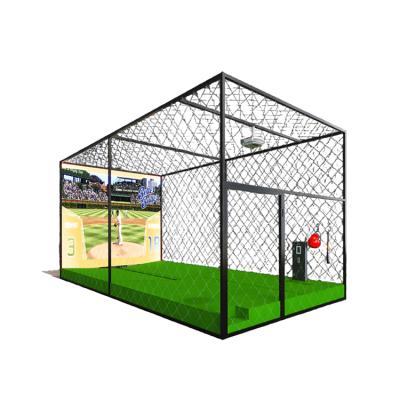 China Factory Price New Indoor Screen Baseball Simulator Interactive Games Baseball Simulation for sale