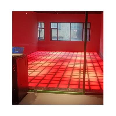 China 2024 New Entertainment Interactive Room Game LED Floor Light LED Jumping Gird for sale