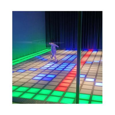 China Modern China LED Room Floor Interactive Room Game Light LED Jumping Grid Game for sale