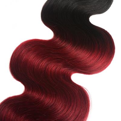 Chine Vague non-traitée Bourgogne de corps de vin rouge de l'armure 1b/99j de cheveux d'Ombre mou et soyeux à vendre