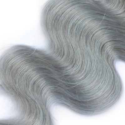 Chine fermeture de dentelle de la vague 4x4 du corps 1B gris aucune fermeture de dentelle de cheveux bouclés de Sheddding à vendre