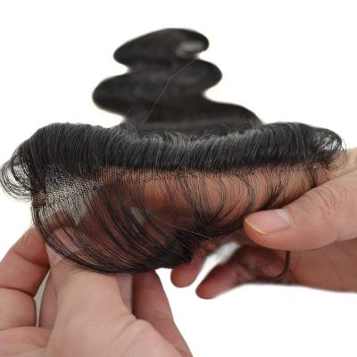 Chine La fermeture malaisienne de dentelle de vague de corps de Vierge de cheveux d'usine molle soyeuse de Qingdao libèrent l'expédition à vendre