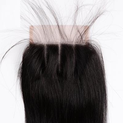 중국 우아한 사람의 모발 레이스 마감 4x4 말레이시아 인 똑바른 마감, 사람의 모발 연장 판매용