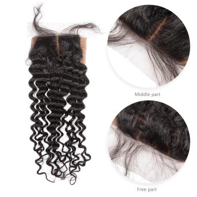 Chine Fermeture basse en soie bouclée frisée de style libre de fermeture basse en soie médiane libre de cheveux à vendre