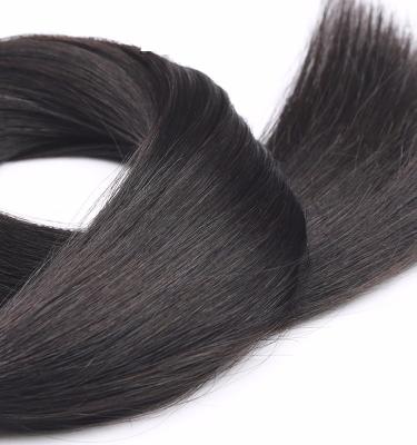 Chine Agrafe de cheveux naturelle noire de Remy dans l'aperçu gratuit droit soyeux de prolongements à vendre