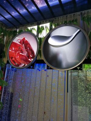 Chine le plus nouveau rond créatif de conception a mené l'affichage avec la taille différente pour annoncer, casino avec ou sans le contact à vendre