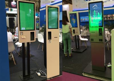 Chine Le kiosque de commande adapté aux besoins du client d'individu de kiosque de l'information de kiosque de paiement de conception avec l'OS d'Android ou de Windows construisent in camera, imprimante, balayage à vendre