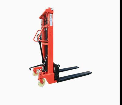 China Heavy Load Manual Stacker Forklift Adjustbale Manual Pallet Stackers With Load 1000kg for sale