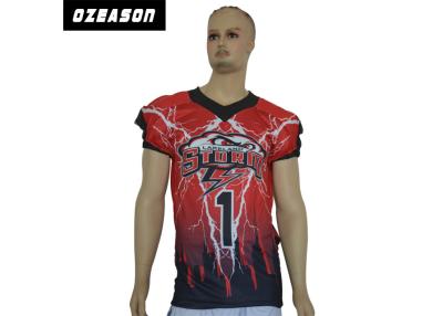 China De anti de Universiteitsvoetbal Jerseys xs-6XL van de Rimpeldouane Geen Polyester van de Kleurengrens breit Te koop
