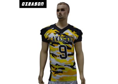 China het gesublimeerde ontwerp van het douaneembleem plus uniformen van Jersey van de grootte de Amerikaanse voetbal Te koop