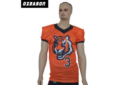 China van de uniformenjersey 330g van de douane verblindt het Amerikaanse voetbal lichaam van de het netwerkstof schouders Te koop