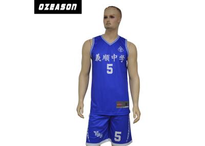 Cina Il colore stampato ricamato di Pantone dei Jersey di pallacanestro non rimuove mai con i numeri in vendita