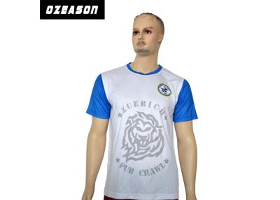 Cina Stampa del trasferimento di calore del peso del tessuto dei Jersey 250gsm del calcio dei brevi uomini della manica in vendita