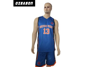 Cina Il Jersey blu Pilling di pallacanestro di Sleveless resiste allo SGS massimo della comodità di usura in vendita