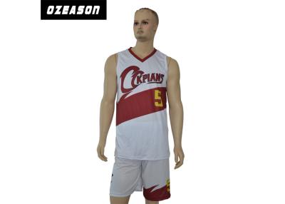 Cina Jersey reversibili di pallacanestro di sublimazione su ordinazione con il tessuto asciutto rapido 100% della maglia del poliestere 150gsm in vendita