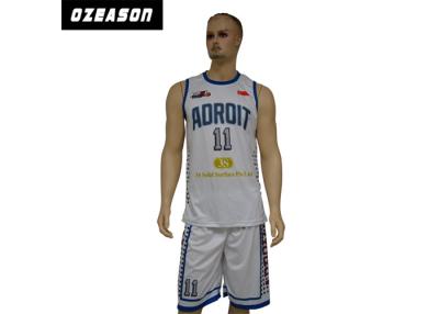 Cina Stampa di trasferimento dei Jersey della lega di pallacanestro del modello di logo contro 3XS-5XL batterico in vendita