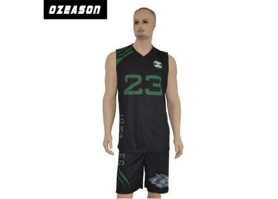 Cina OEM reversibile 100% del poliestere dei Jersey della pallacanestro degli uomini adulti dell'incollatura disponibile in vendita