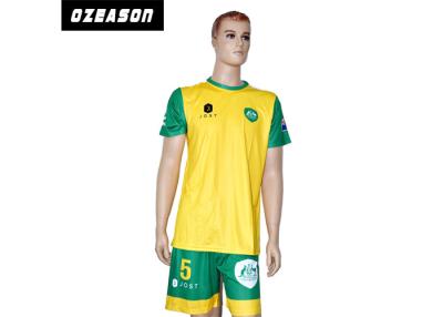 Cina Multi scelta di colore dell'attrezzatura della saia del tessuto irrestringibile di calcio Jerseys180gsm in vendita