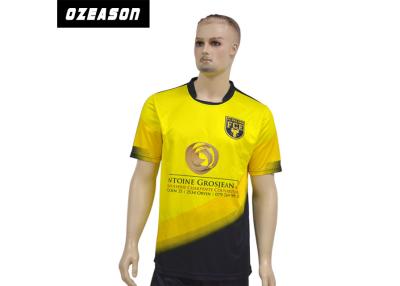 Cina Strizzacervelli a grandezza naturale gialli 2017 del Jersey 3XS-5XL di calcio degli abiti sportivi resistenti in vendita