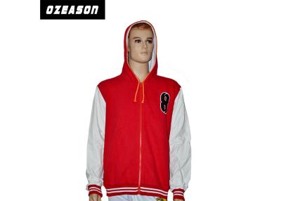 Cina Il rosso antivento stampato zippa sul servizio resistente dell'OEM degli strizzacervelli caldi dell'inverno di maglie con cappuccio in vendita