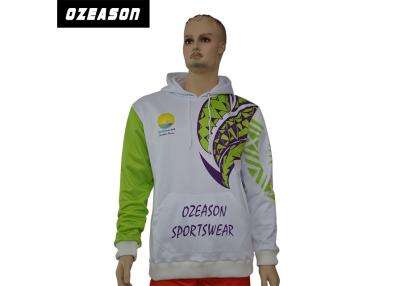 Cina Magliette felpate incappucciate su ordinazione del pullover surdimensionato bianco di sport per gli uomini/donne in vendita