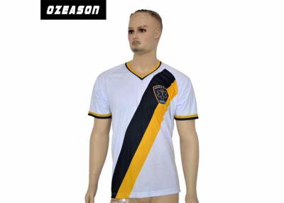 Cina Jersey di calcio su ordinazione di logo ODM/dell'OEM, Jersey di calcio della gioventù con il collare del collo a V in vendita