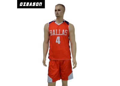 Cina Uniforme rossa di pallacanestro della gioventù, Jersey su ordinazione stampati respirabili di pallacanestro in vendita