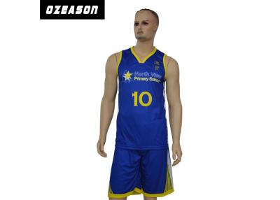 Cina Jersey della pallacanestro degli uomini blu sublimati con il singoli nome/numero in vendita