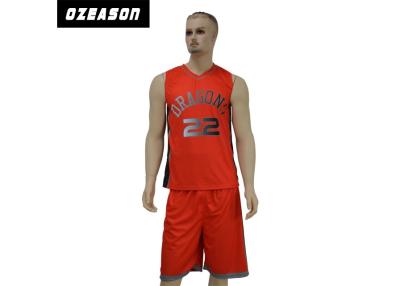 Cina Jersey di pallacanestro su misura stampa di colore pieno del poliestere dell'elastam in vendita
